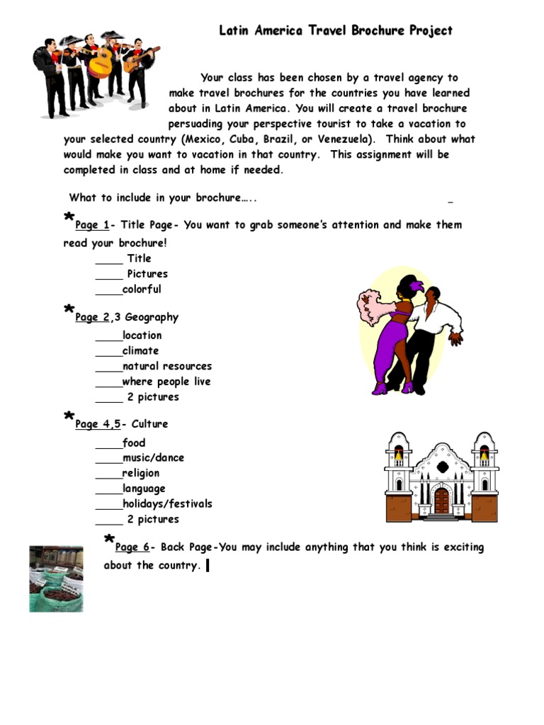Latin America Geography Travel Brochure | PDF | Social Science | Art