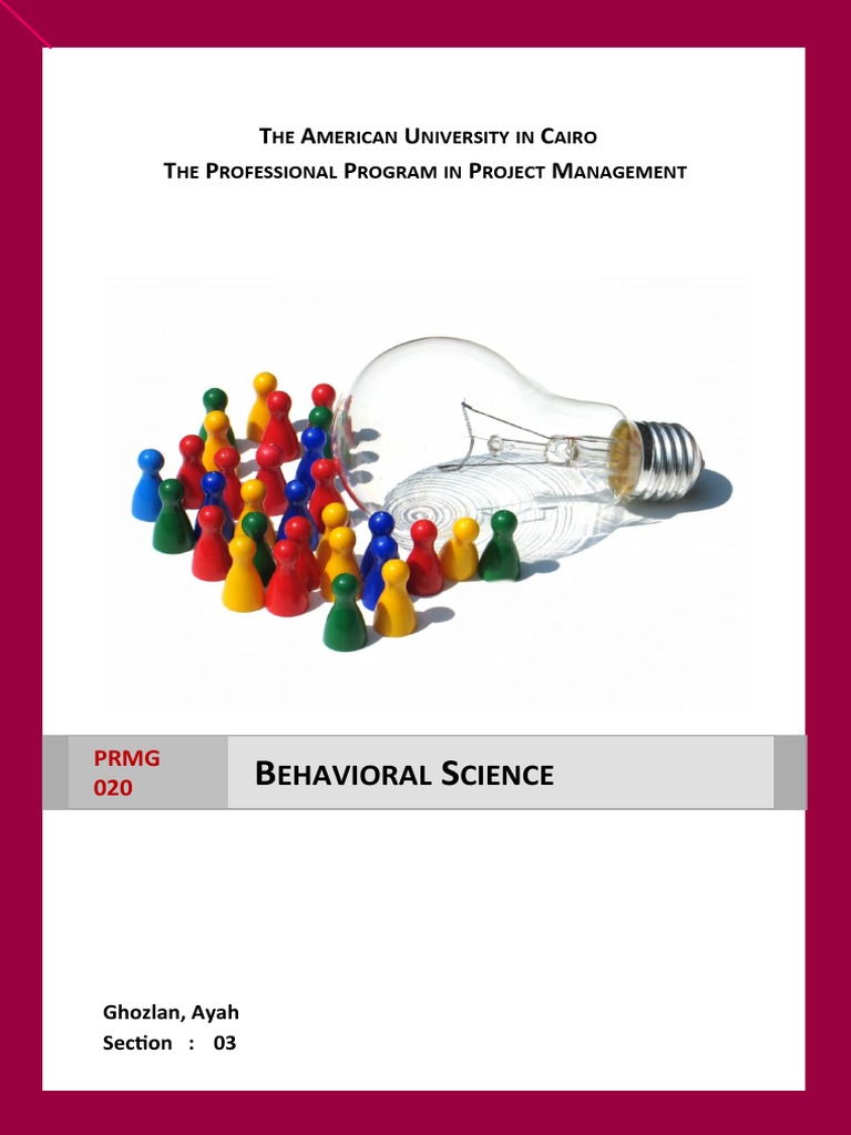 Behavioral Science in Project Management | PDF | Motivation ...
