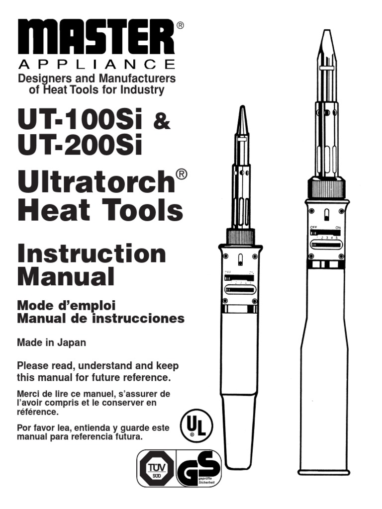 Master UT 100si UT-200Si Manual 1 | PDF | Ignition System | Ventilation ...