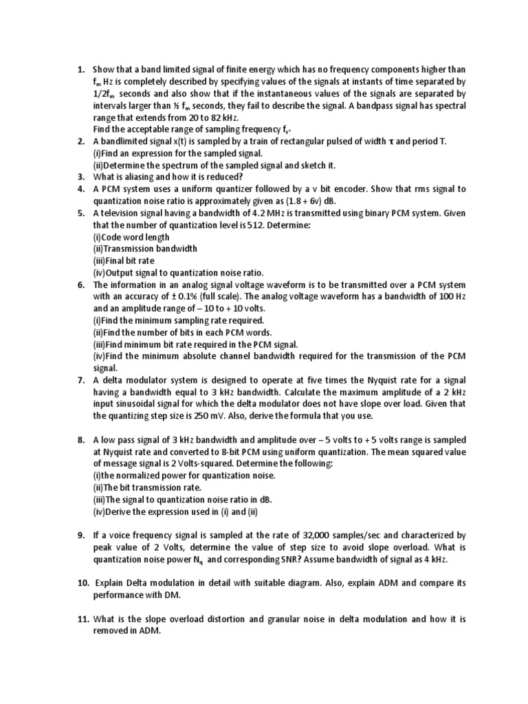 Assignment ADC | PDF | Sampling (Signal Processing) | Bandwidth (Signal Processing)