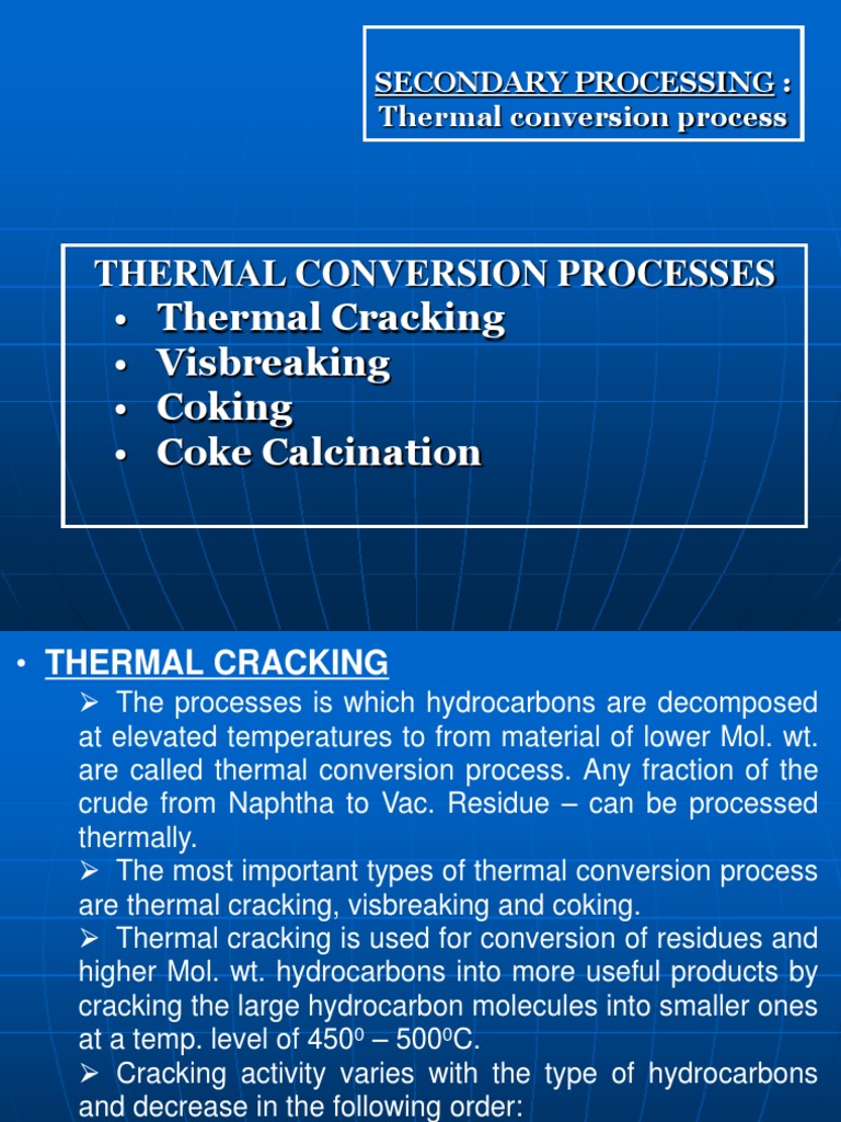Thermal Cracking | PDF | Cracking (Chemistry) | Business Process
