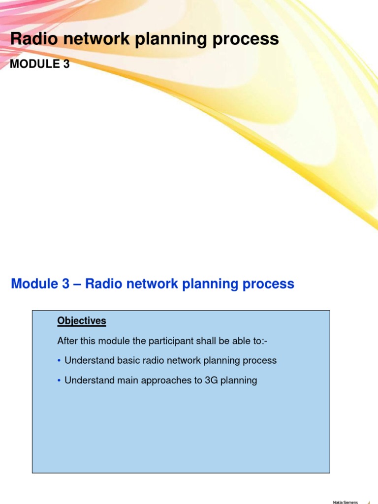 Radio Network Planning Process | PDF | Simulation | 3 G