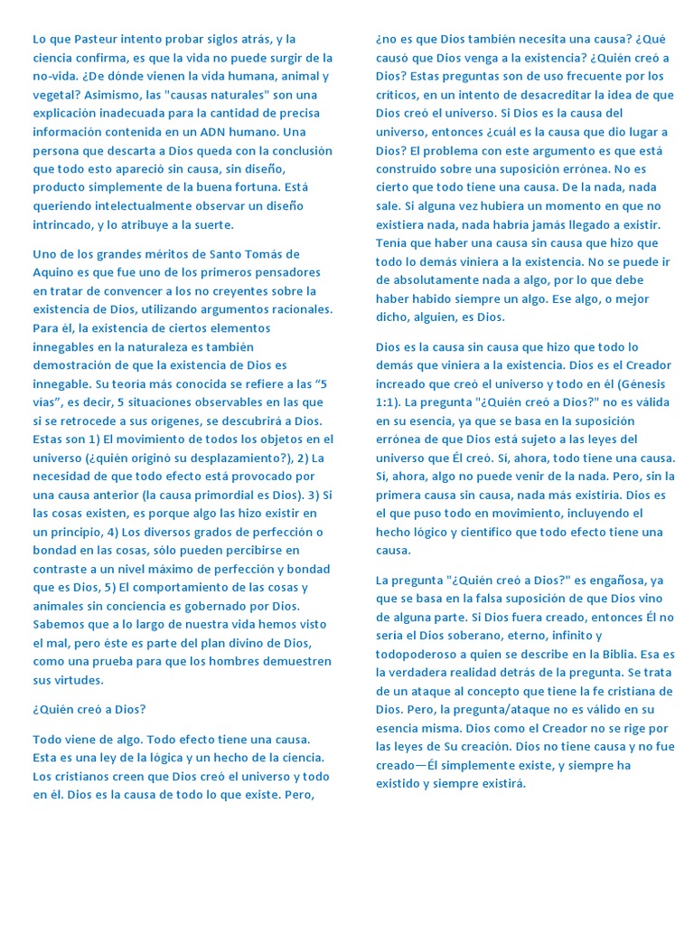 Dios Si Existe Pdf Existencia Filosofía