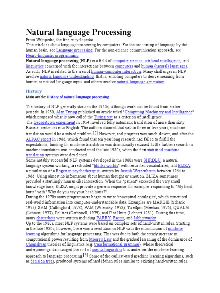 Natural Language Processing | PDF | Applied Mathematics | Theoretical ...