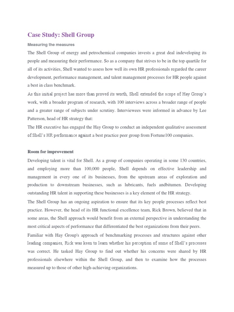 Case Study | PDF | Royal Dutch Shell | Strategic Management