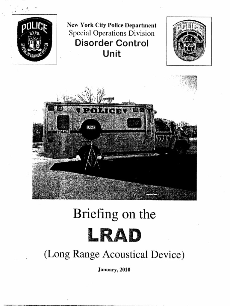 Briefing On The: Disorder Control Unit | PDF | Sound | Waves