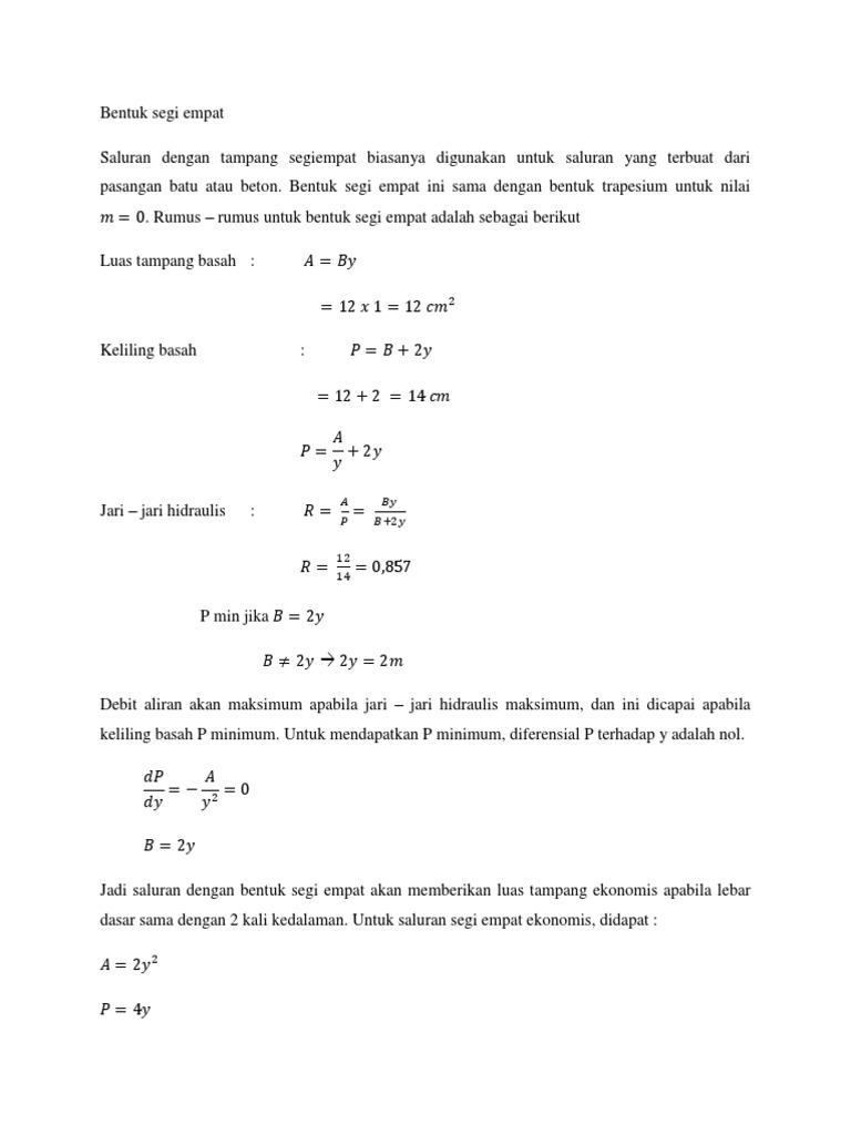 Bentuk Segi Empat | PDF
