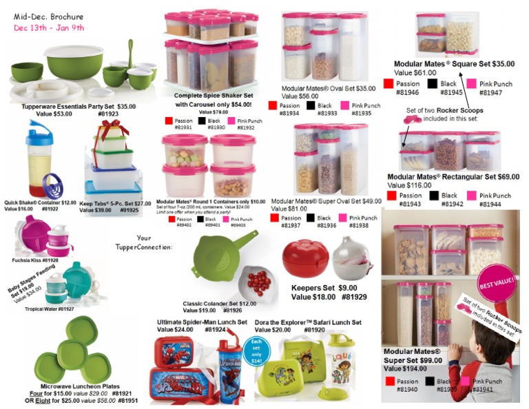 Tupperware Mid-Dec 2014 Flyer | PDF
