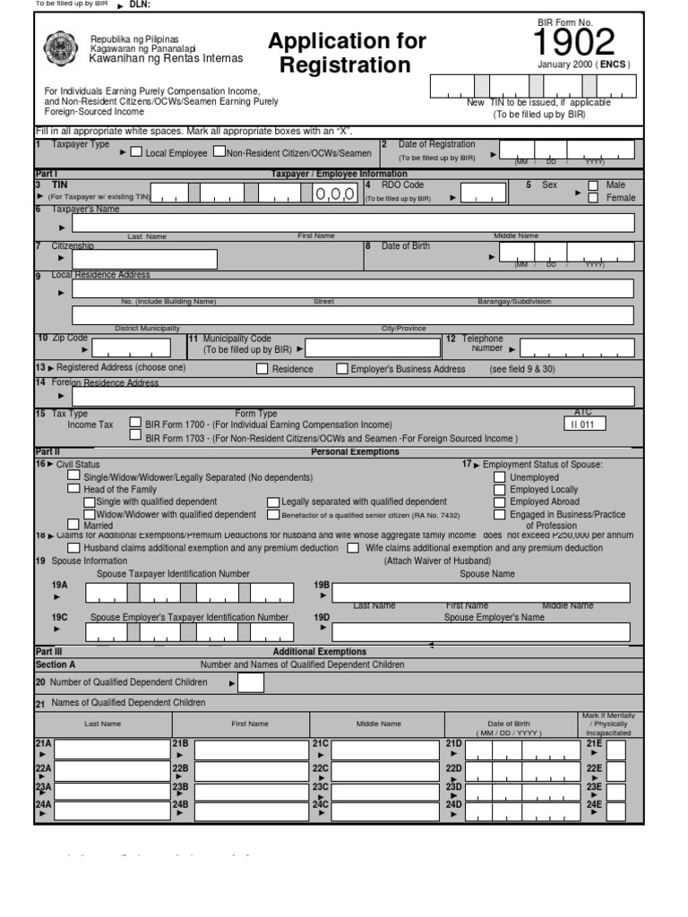 Bir Form 1902 | Travel Visa | Internal Revenue Service