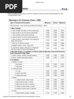 Table Surface Roughness Manning N Chow 1959 | PDF
