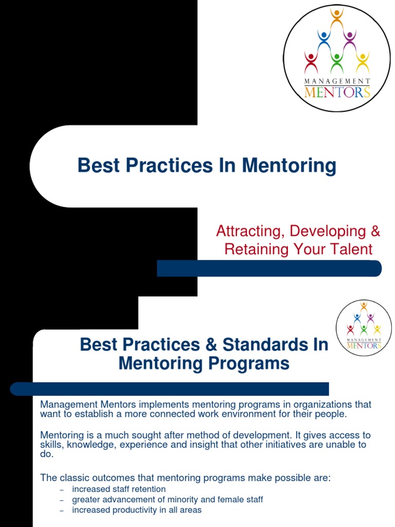 Best Practices in Mentoring by Management Mentors | PDF | Mentorship ...