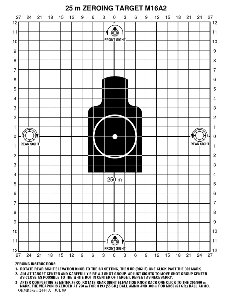 M16A2 Target | PDF | Projectile Weapons | Firearms