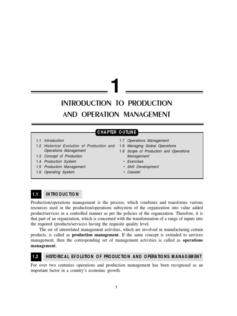 Production and Operations Management | PDF | Operations Management | Retail