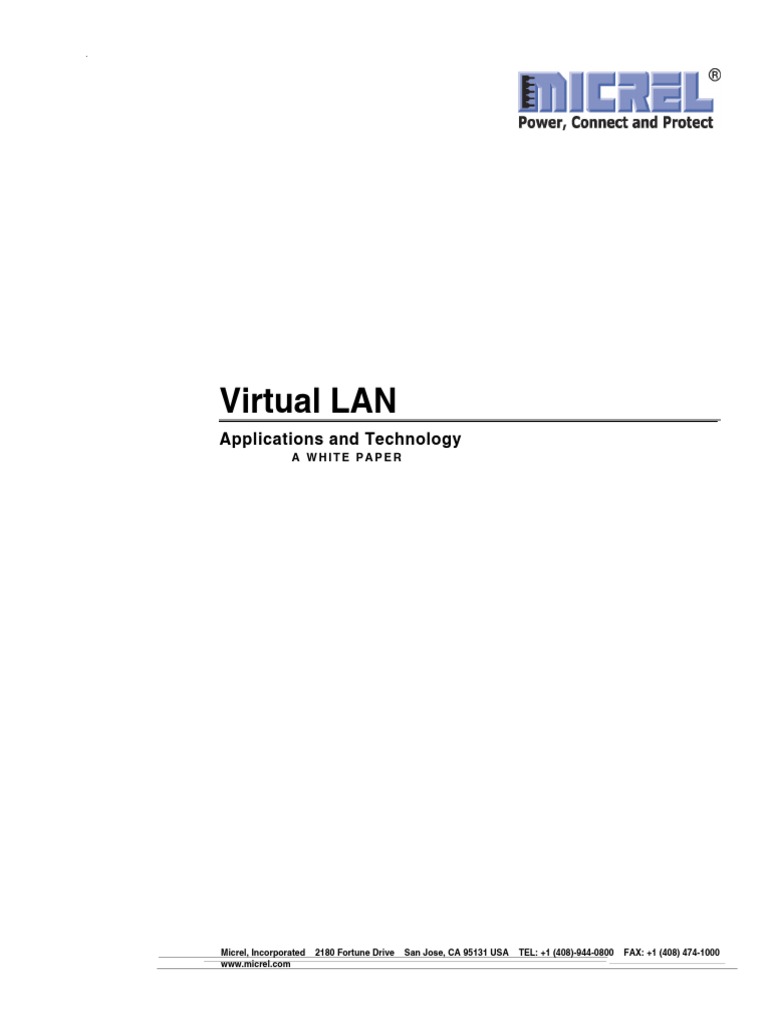 Virtual LAN: Applications and Technology | PDF | Computer Network ...