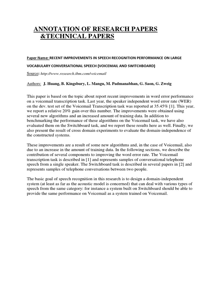 Annotation of Research Papers | PDF | Android (Operating System ...