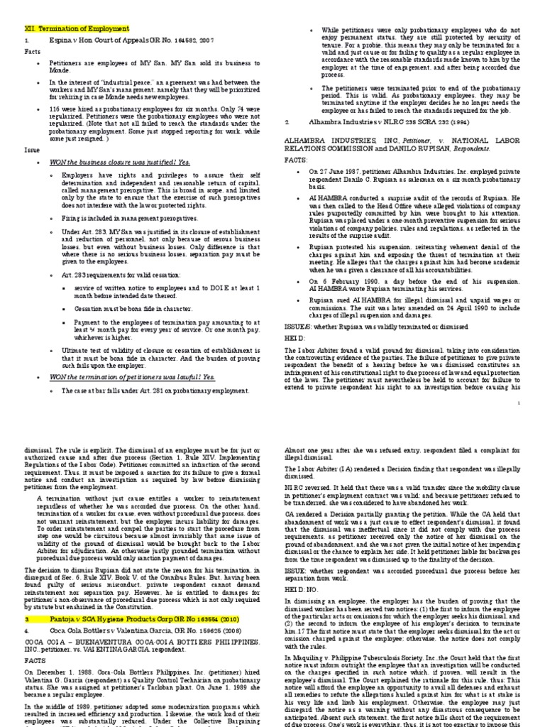 Chapter 12 - Compiled | PDF | Due Process Clause | Employment