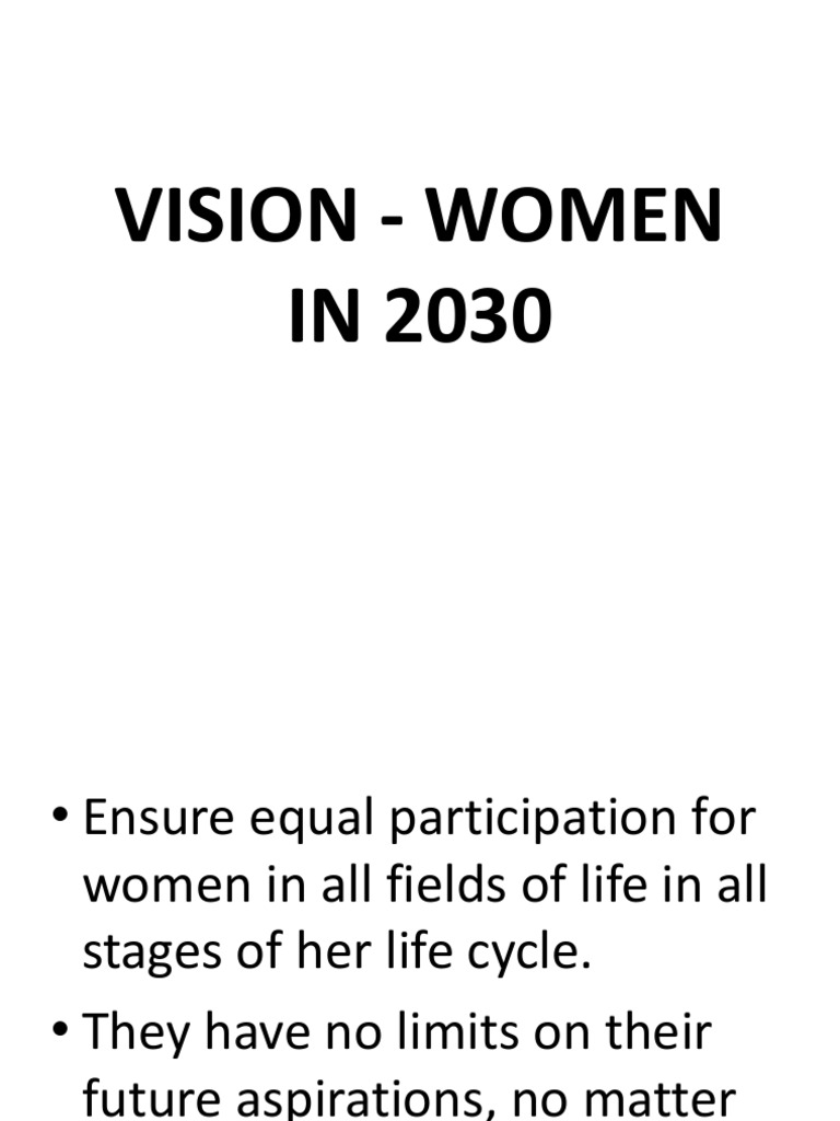 Vision Women 2030 | PDF | Equal Opportunity | Crime & Violence