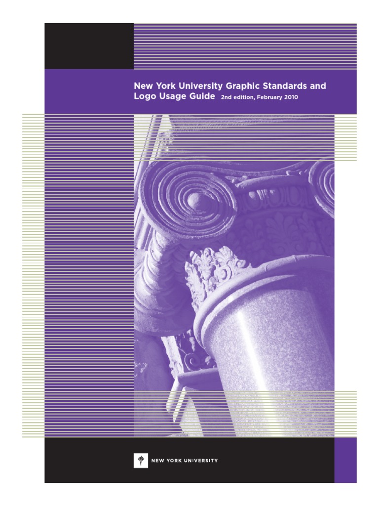 NYU Graphic Standards & Logo Guide | PDF | Logos | Communication Design