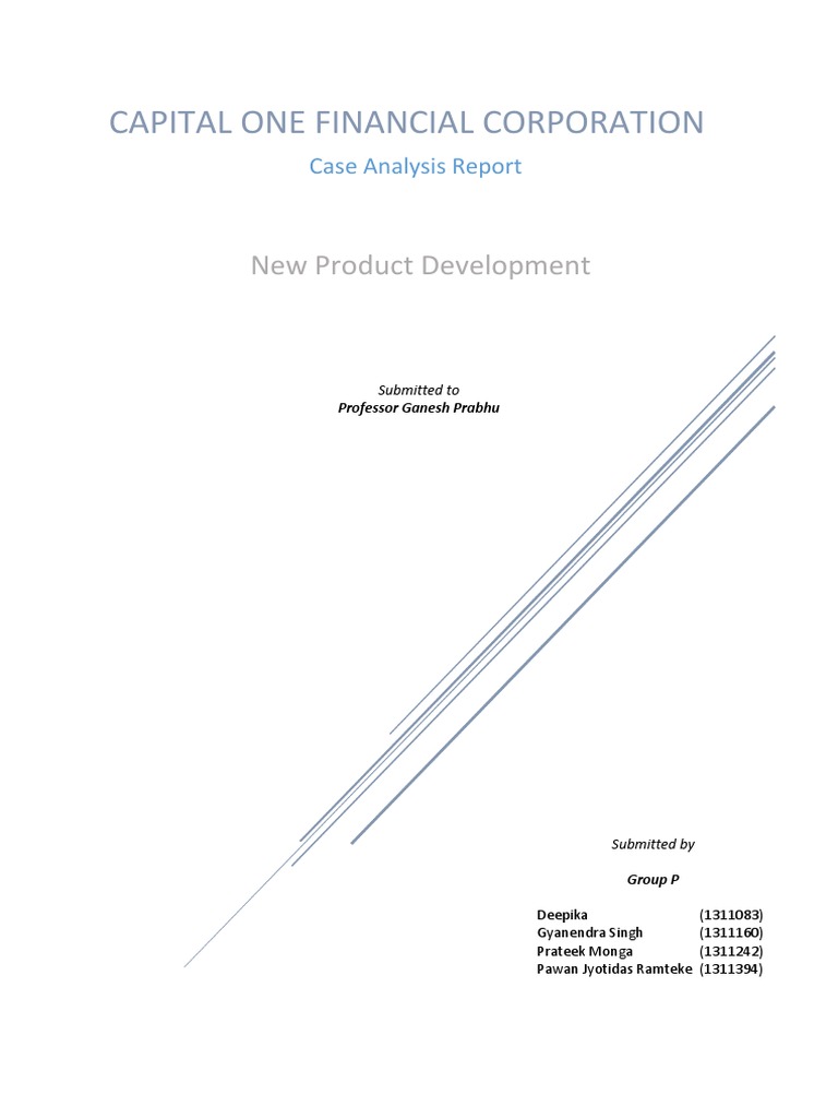 Capital One Case | PDF | Capital One | Credit Card