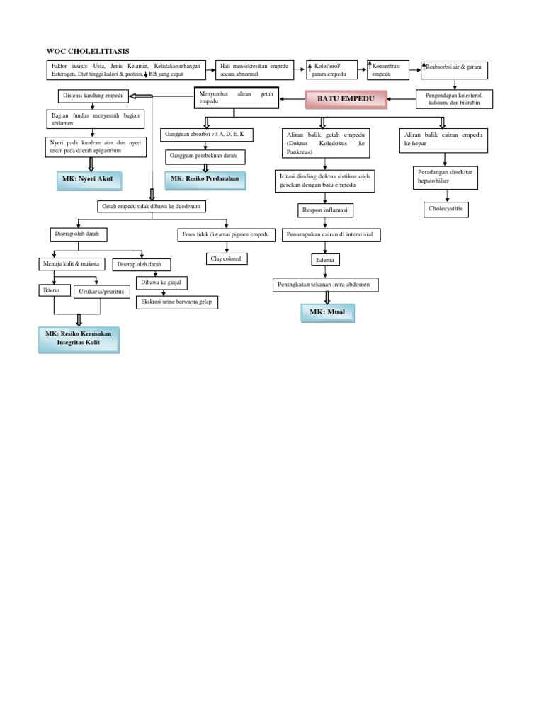 Woc Cholelitiasis: MK: Nyeri Akut | PDF