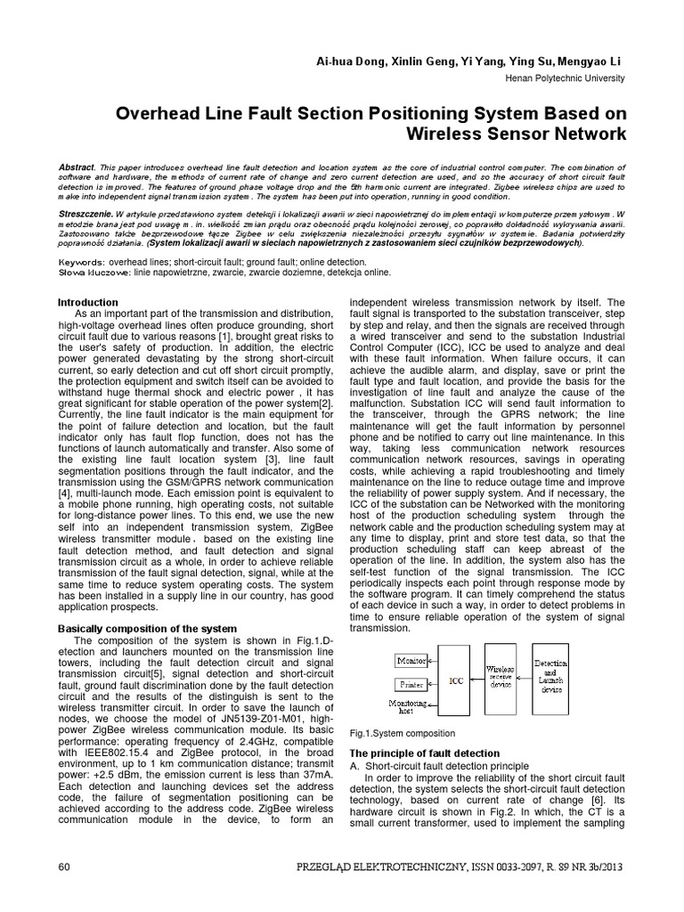 Fault Passage Indicator - Earth Fault | PDF | Capacitor | Wireless