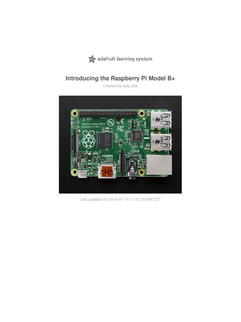 Introducing The Raspberry Pi Model B Plus Plus Differences Vs Model B Download Free Pdf