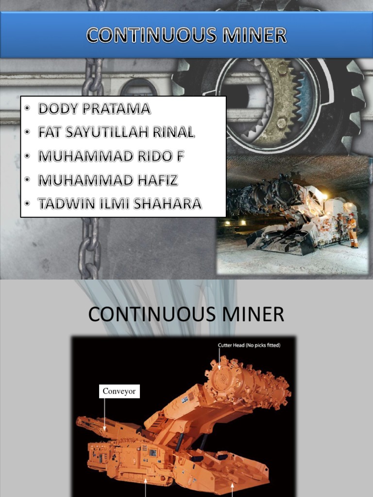 Teknologi Continuous Miner | PDF | Griya & Taman | Teknologi & Rekayasa