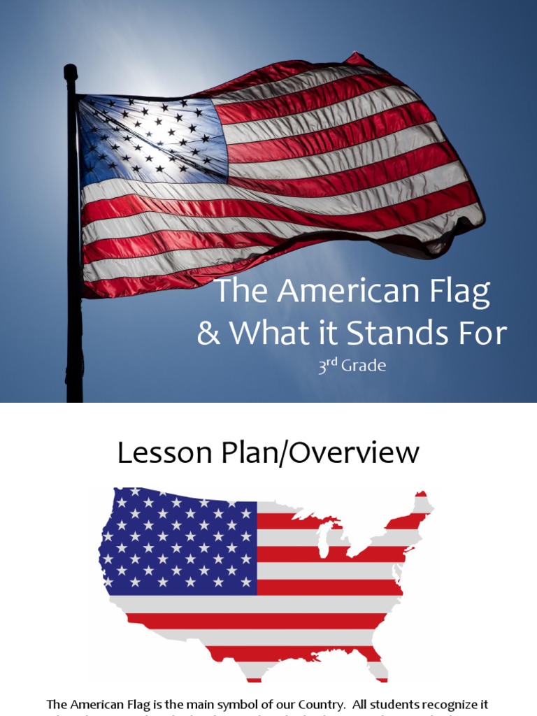 American Flag Lesson Plan for 3rd Grade | PDF