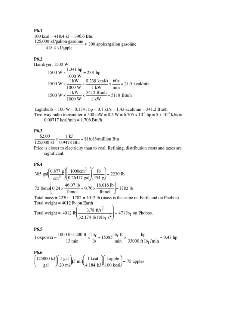 Introduction To Chemical Processes Murphy Chapter06 Solutions | PDF ...