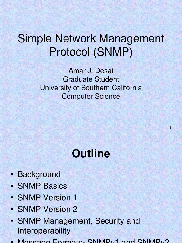 Simple Network Management Protocol (SNMP) | PDF | Network Protocols ...