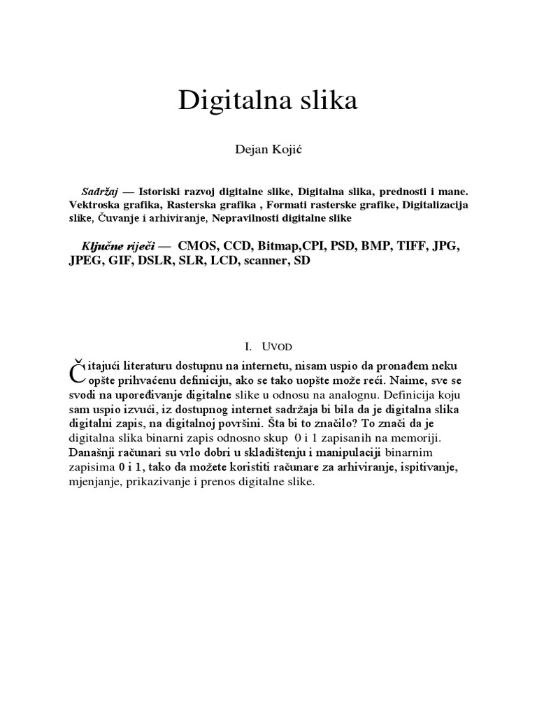Digitalna Slika | PDF