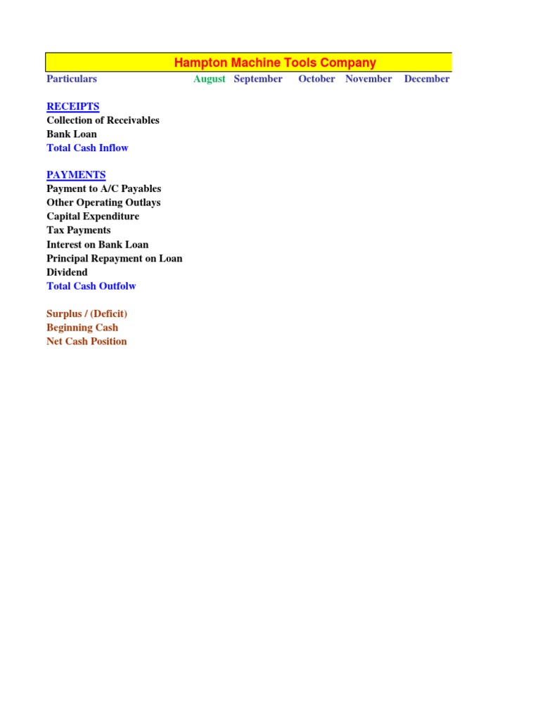 Hampton Machine Tools - Template | PDF