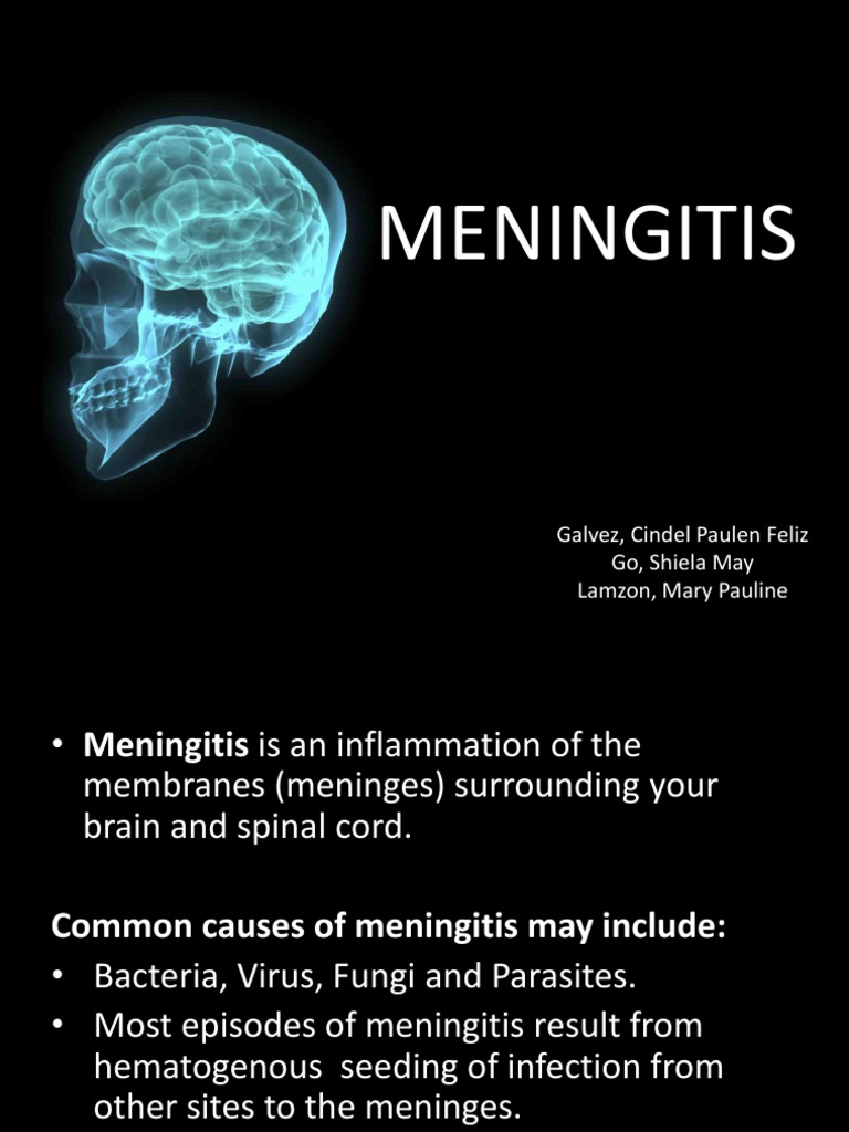 Meningitis Final | PDF | Meningitis | Infection