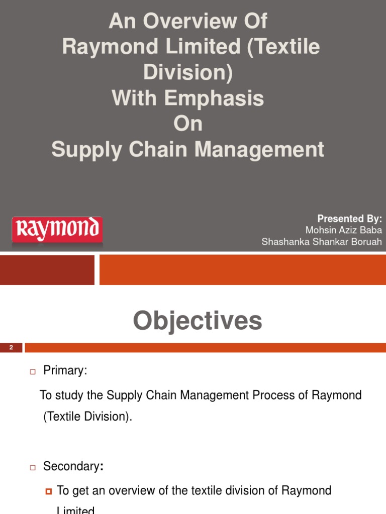 An Overview of Raymond Limited With Emphasis On | PDF | Yarn | Wool