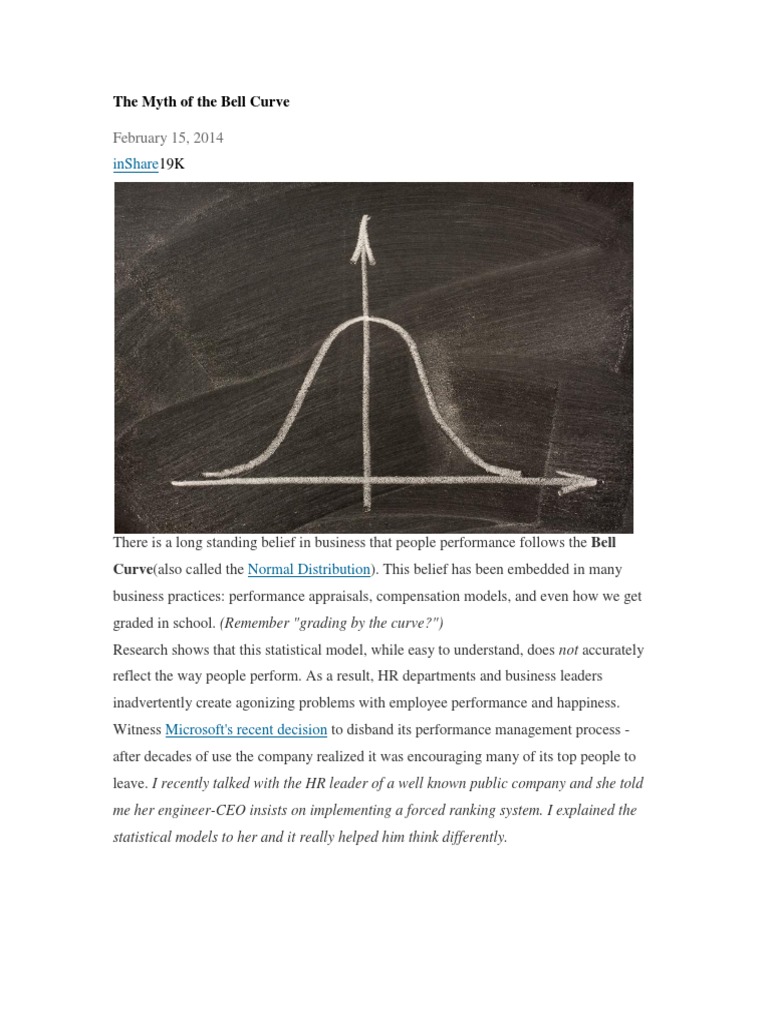 The Myth of The Bell Curve | PDF | Normal Distribution | Performance ...