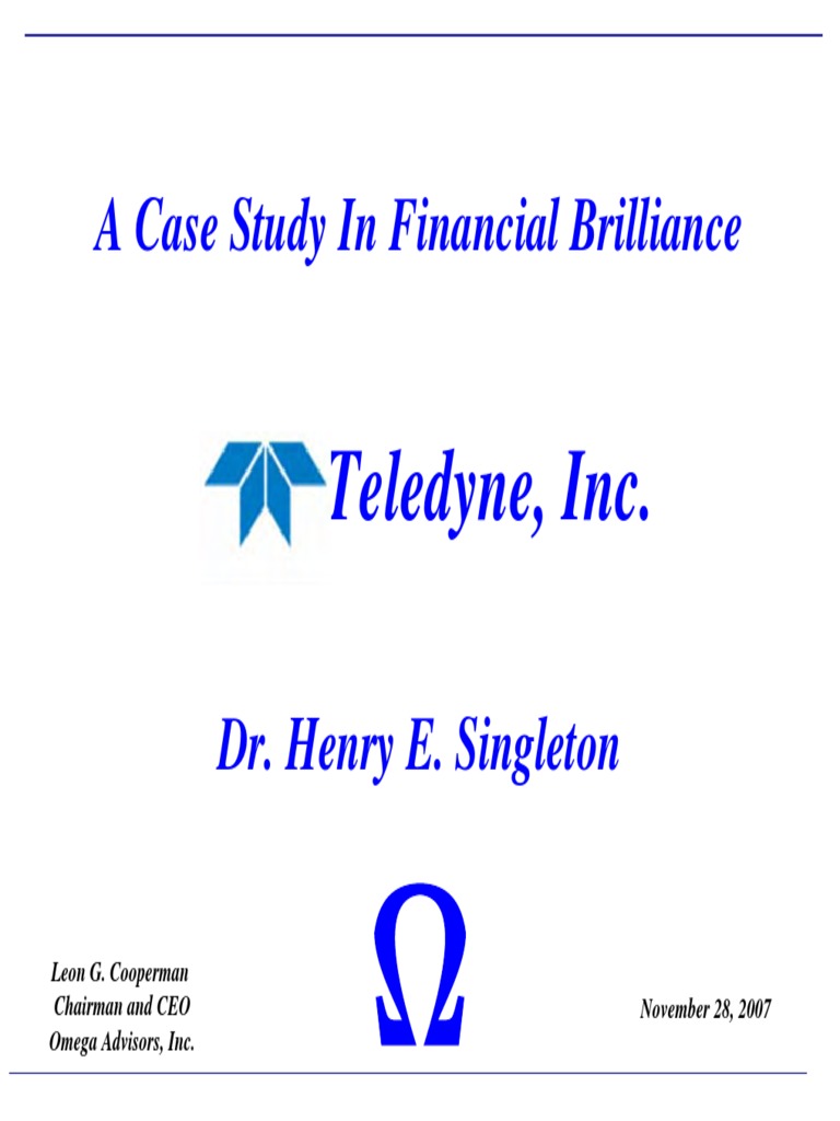 A Case Study in Financial Brilliance: An Analysis of Dr. Henry ...