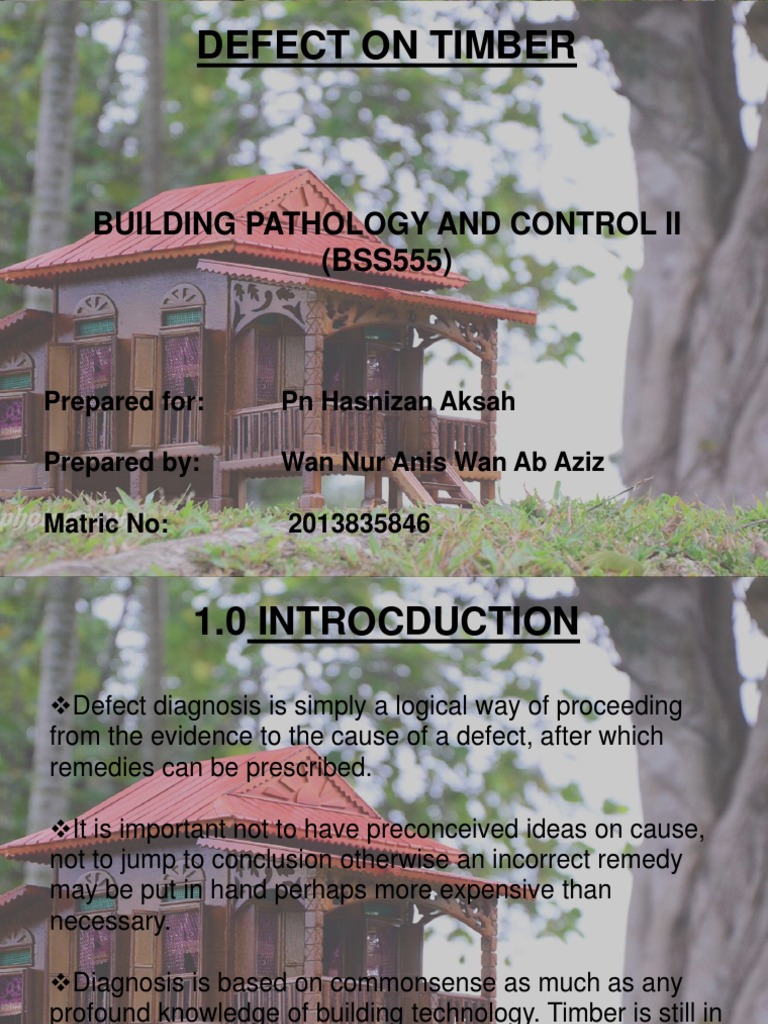 Building Pathology | PDF | Wood | Lumber