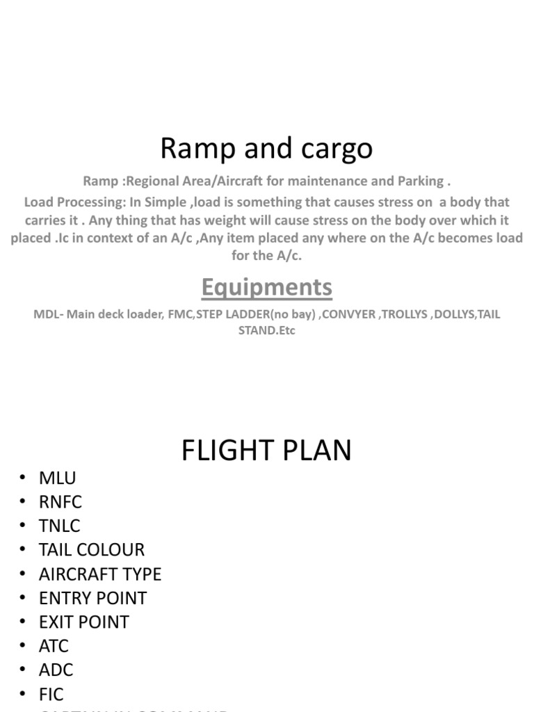 Ramp and Cargo | PDF | Cargo | Dangerous Goods