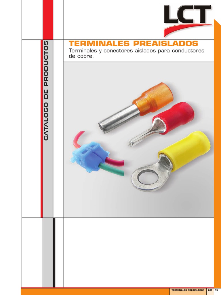 Catálogo de Terminales Preaislados LCT | PDF | Cobre | Átomos