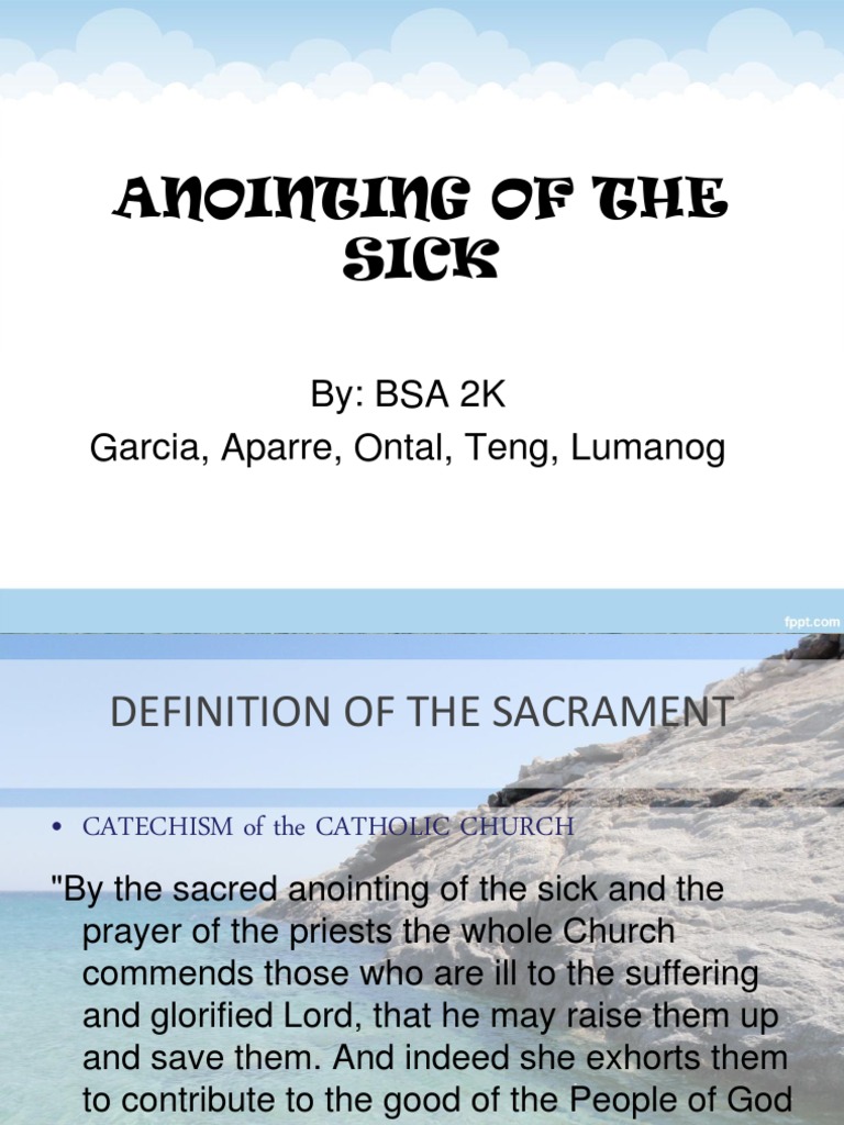 Anointing of The Sick | PDF | Chalcedonianism | Worship
