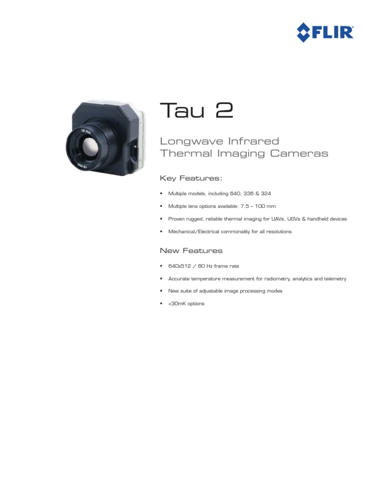 FLIR Tau2 Family Brochure | PDF | Camera | Media Technology