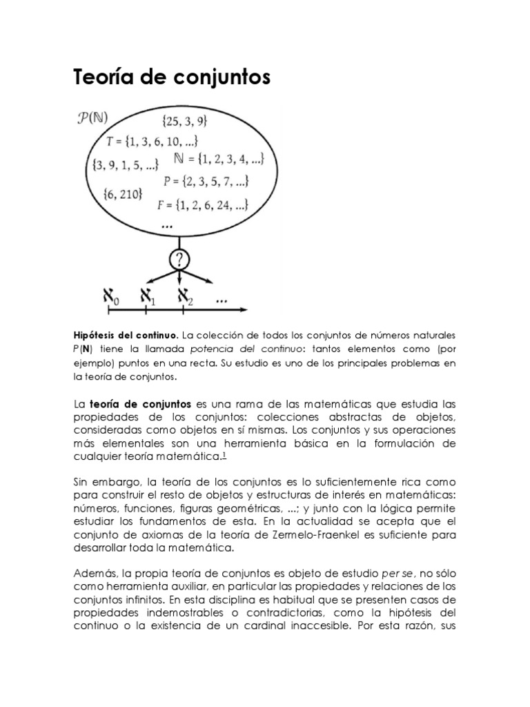 Teoria de Conjuntos | PDF | Sistema de coordenadas Cartesianas ...