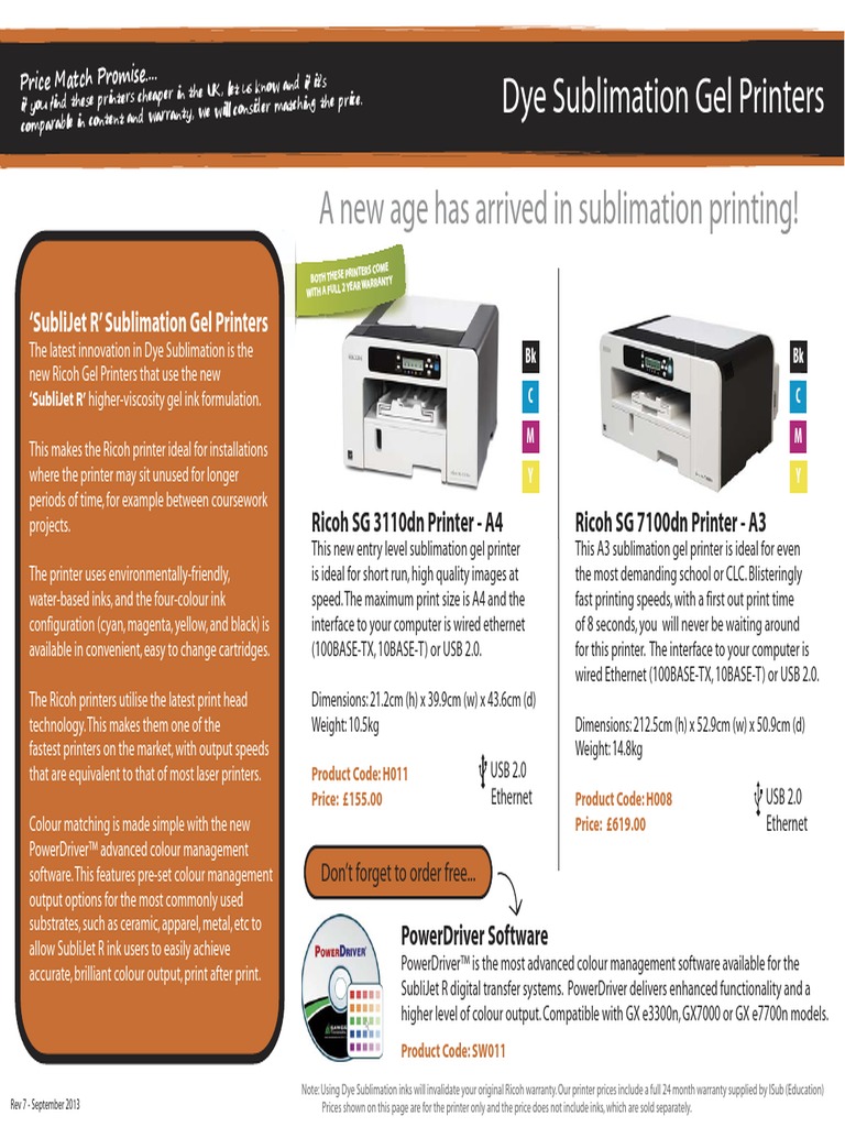 Sublimation Printers | PDF | Printer (Computing) | Magenta