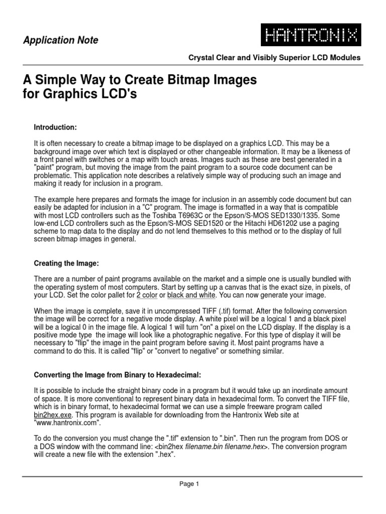 Convert Bitmap | PDF | File Format | Liquid Crystal Display