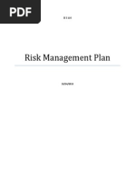 Sample Risk Management Plan Guide | PDF | Risk Management | Risk