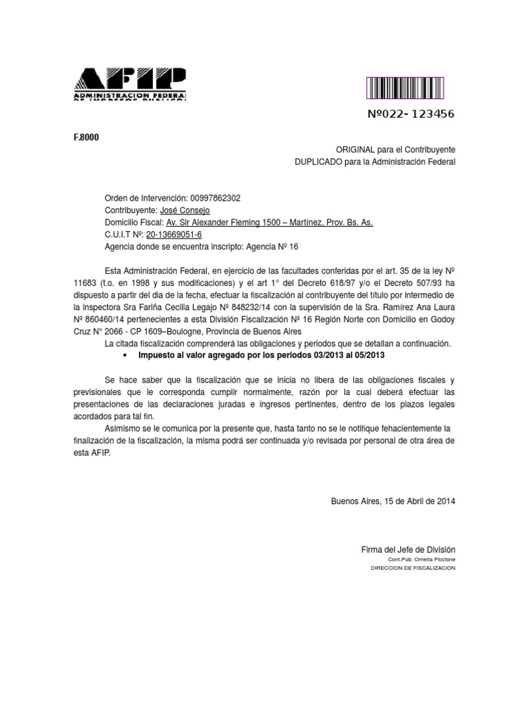 Form. 8000 - AFIP | PDF | Gobierno | Política (general)