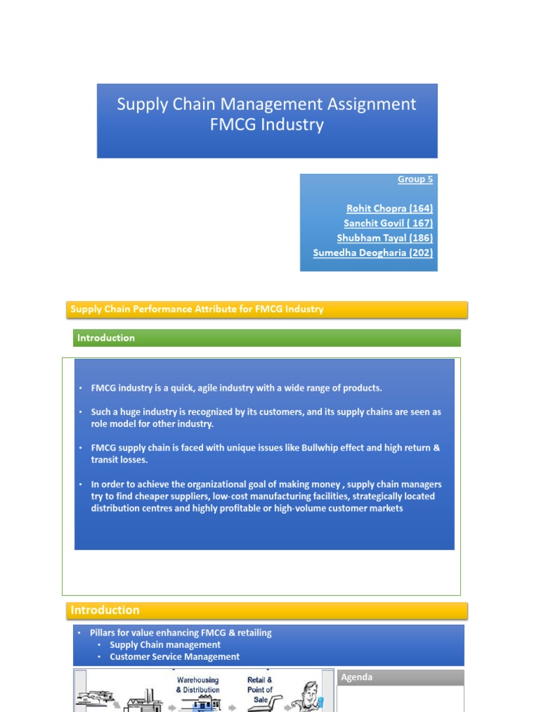 Supply Chain Management FMCG Industry | Supply Chain | Retail