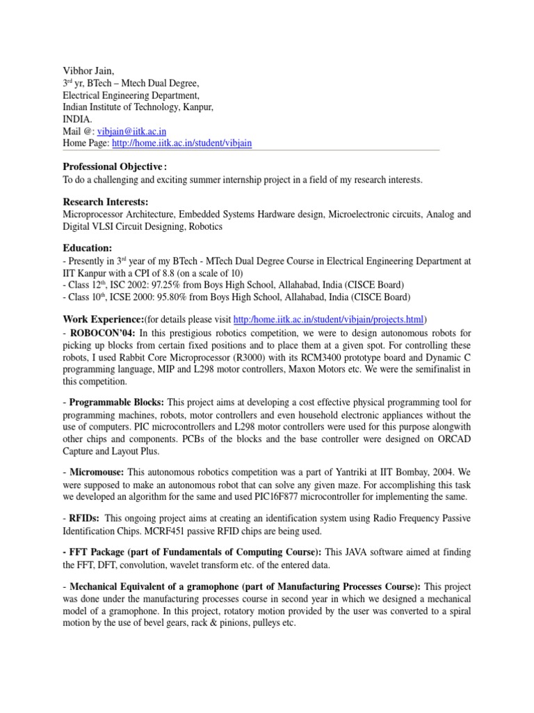 CV #4 Vib | PDF | Electrical Engineering | Microprocessor