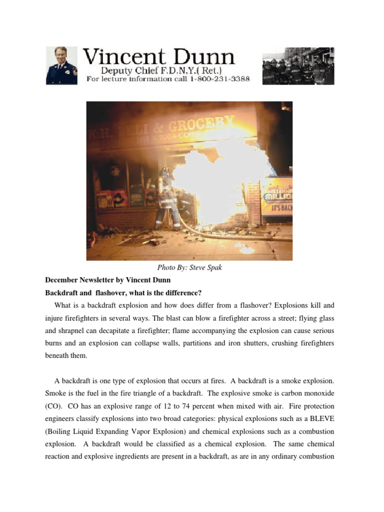 Backdraft | PDF | Explosion | Firefighter