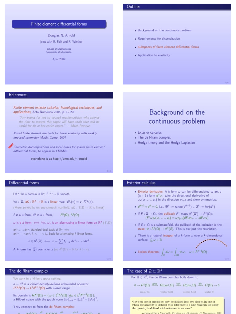 Discretizing the Hodge Laplacian: Finite Element Differential Forms and their Application to ...